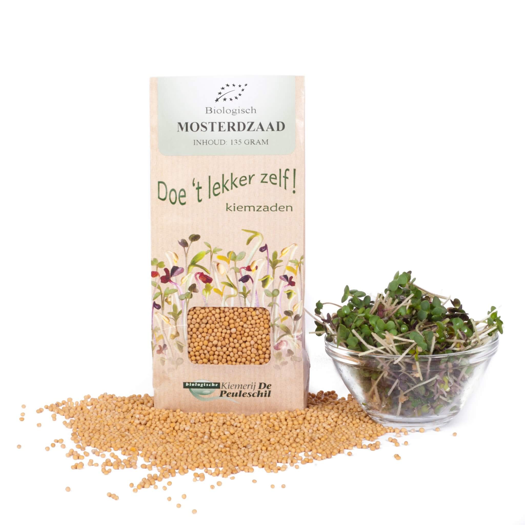 Mosterdzaad van De Peuleschil | Biologische witte mosterdzaad kiemen